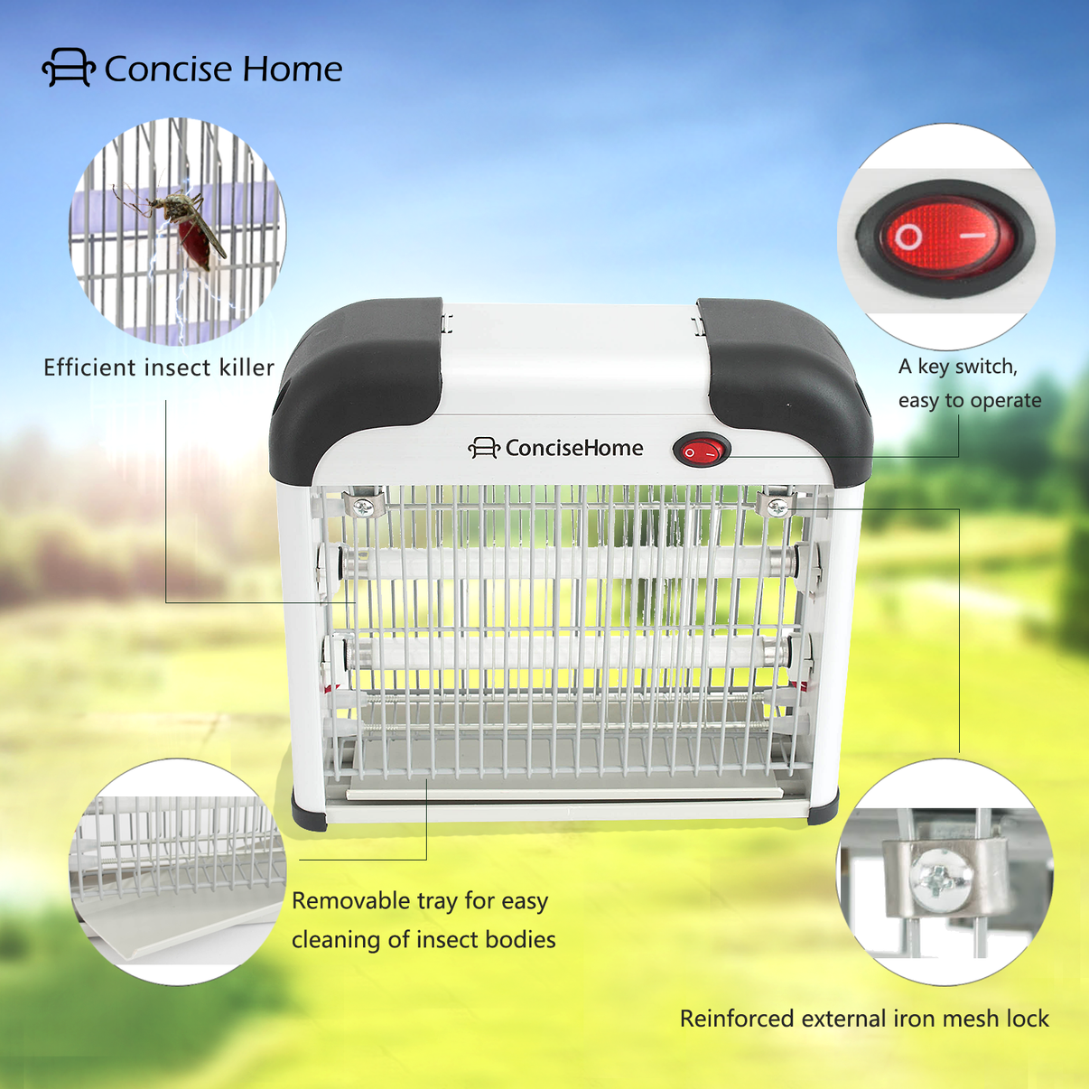 12W Insect Killer Light For Indoor and Outdoor Keeping Mosquito Away ...