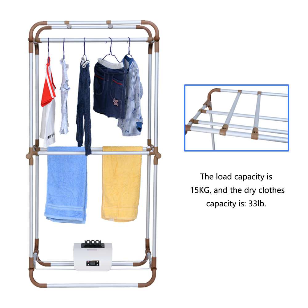 Concise Home Installation-free Folding Clothes Dryer with Remote